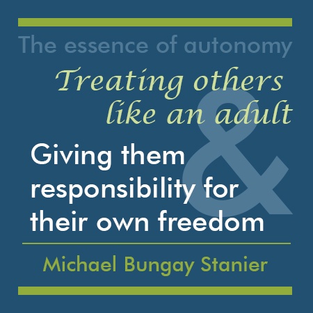 The Foundation of Coaching: Respecting Autonomy